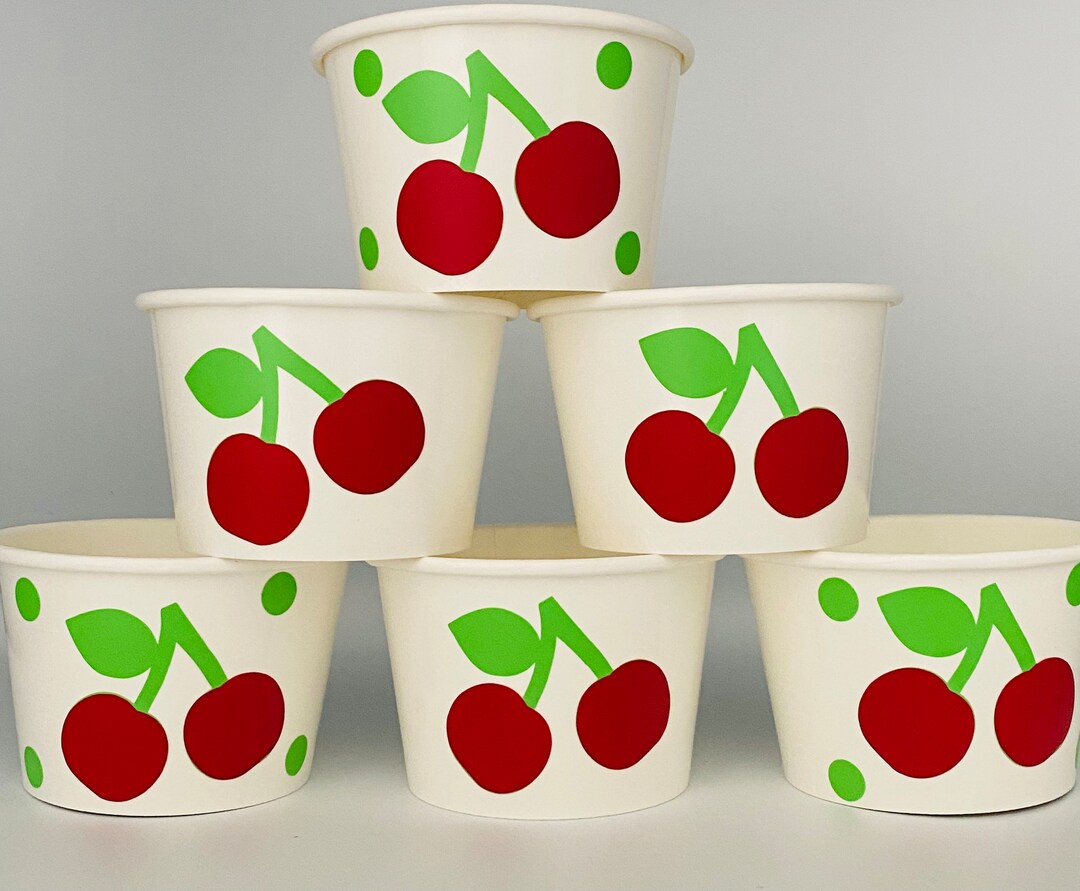 Cherry Party Cups, Cherry Birthday Cups, Cherry Baby Shower Cups ...