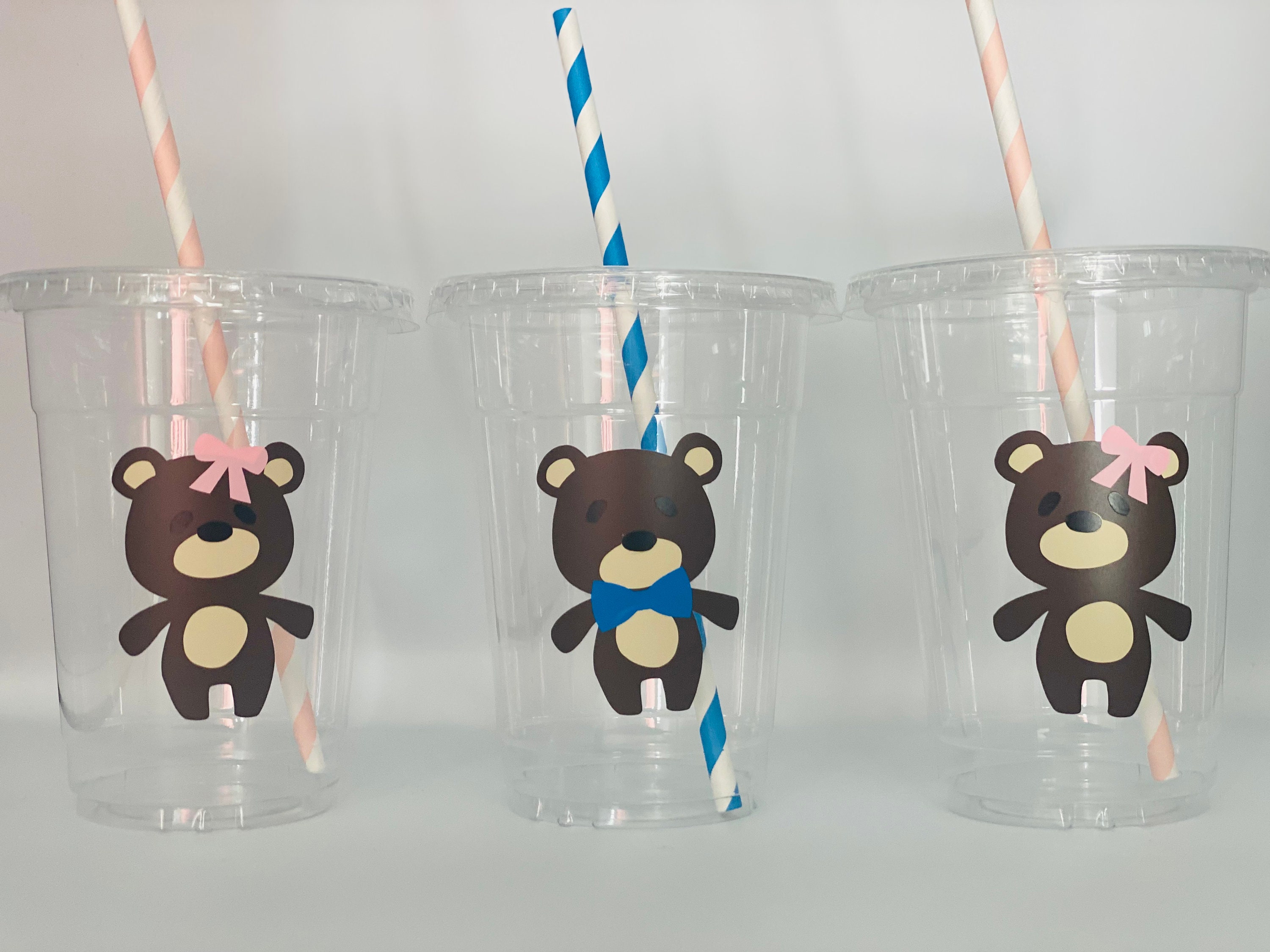 Teddy Bear Party Cups Teddy Bear Baby Shower Teddy Bear - Etsy