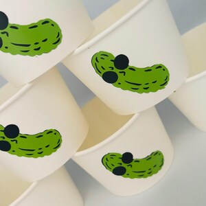 Pickle Party Cups, Kind of a Big Dill, Pickle Party Favors, Disposable ...
