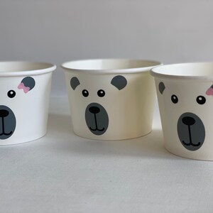 Polar Bear Party Cups Polar Bear Birthday Party Polar Bear - Etsy