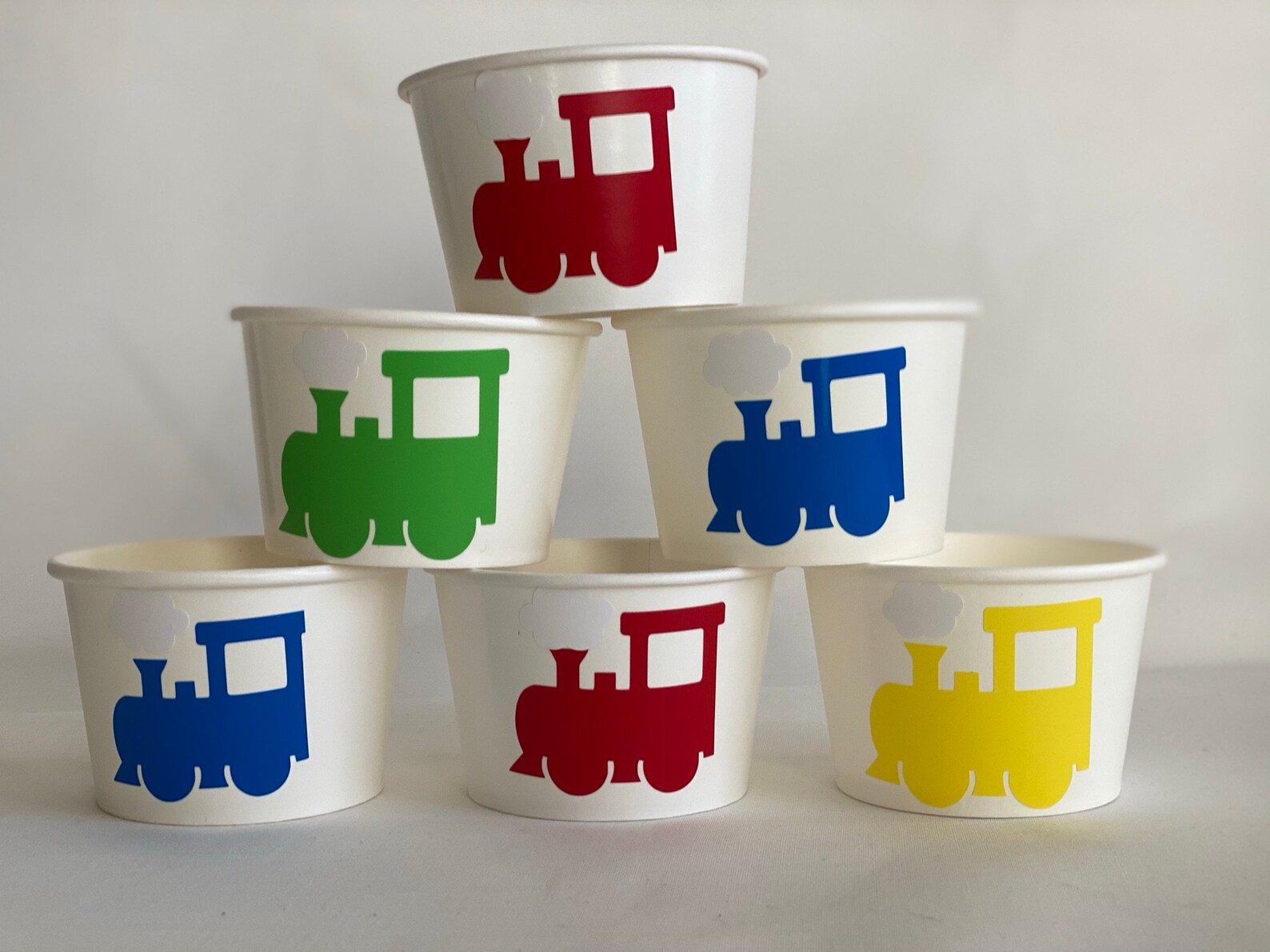 Train Party Snack Cups Train Birthday Party Snack Cups Train | Etsy