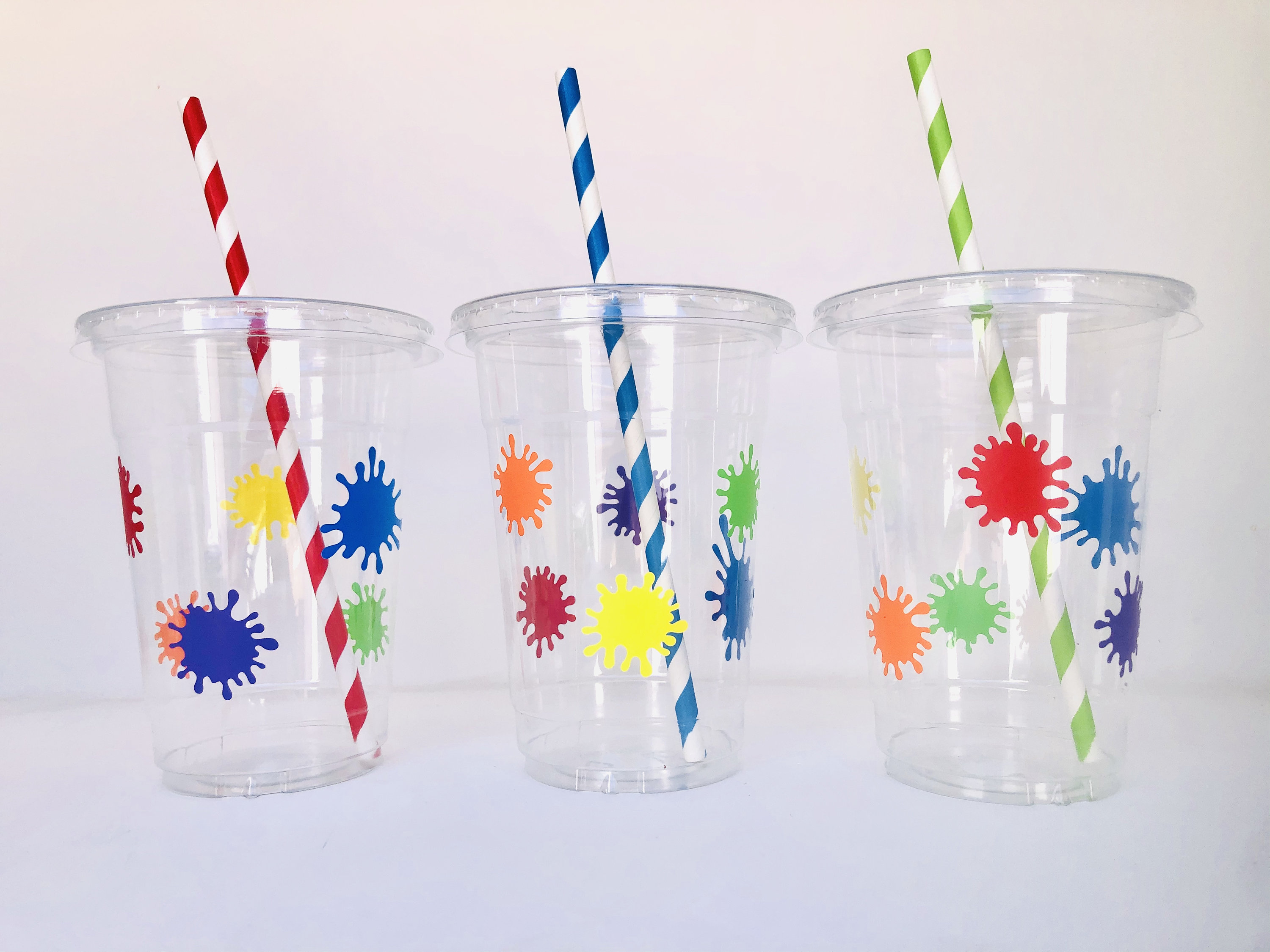 Art Party Cups Painting Party Cups Paint Inspired Party - Etsy