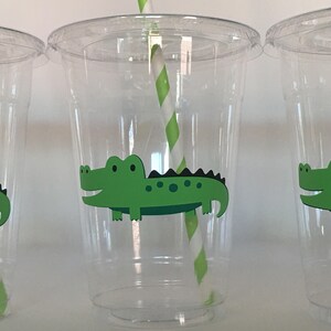 Alligator Party Cups, Alligator Birthday Party Cups, Alligator Baby ...