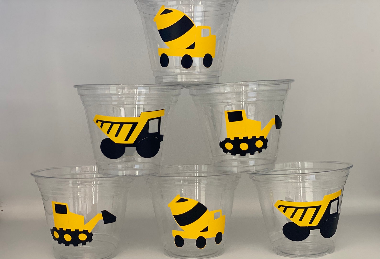 Construction Party Cups Construction Birthday Party Cups - Etsy