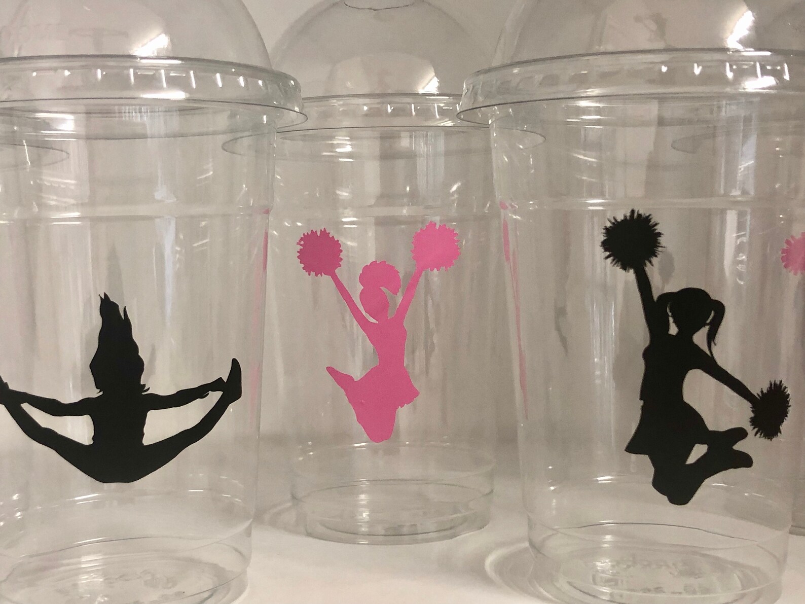 Cheerleading party cups cheer party cups cheerleader party | Etsy