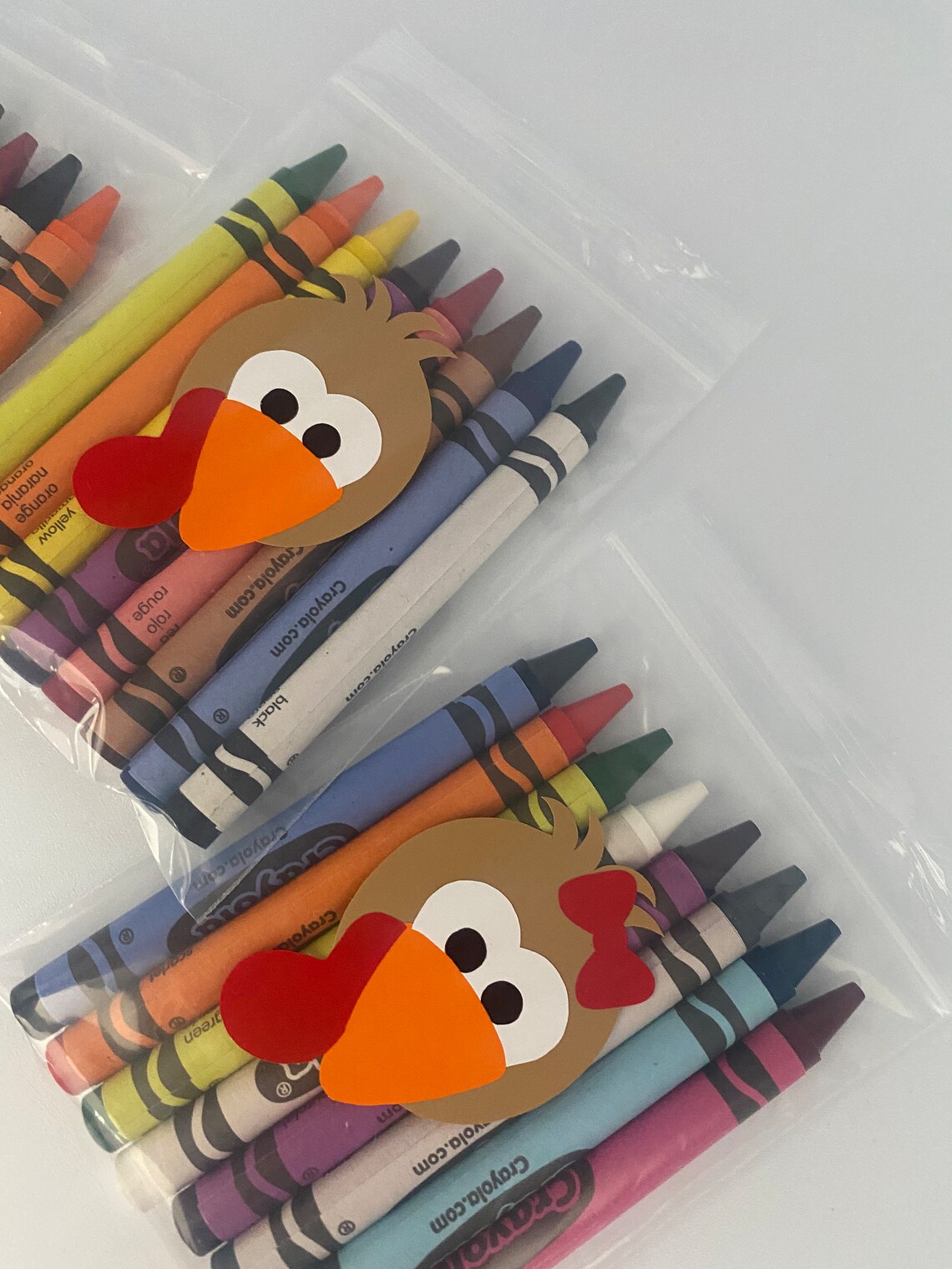Turkey Party Supplies Turkey Birthday Party Crayons Turkey - Etsy
