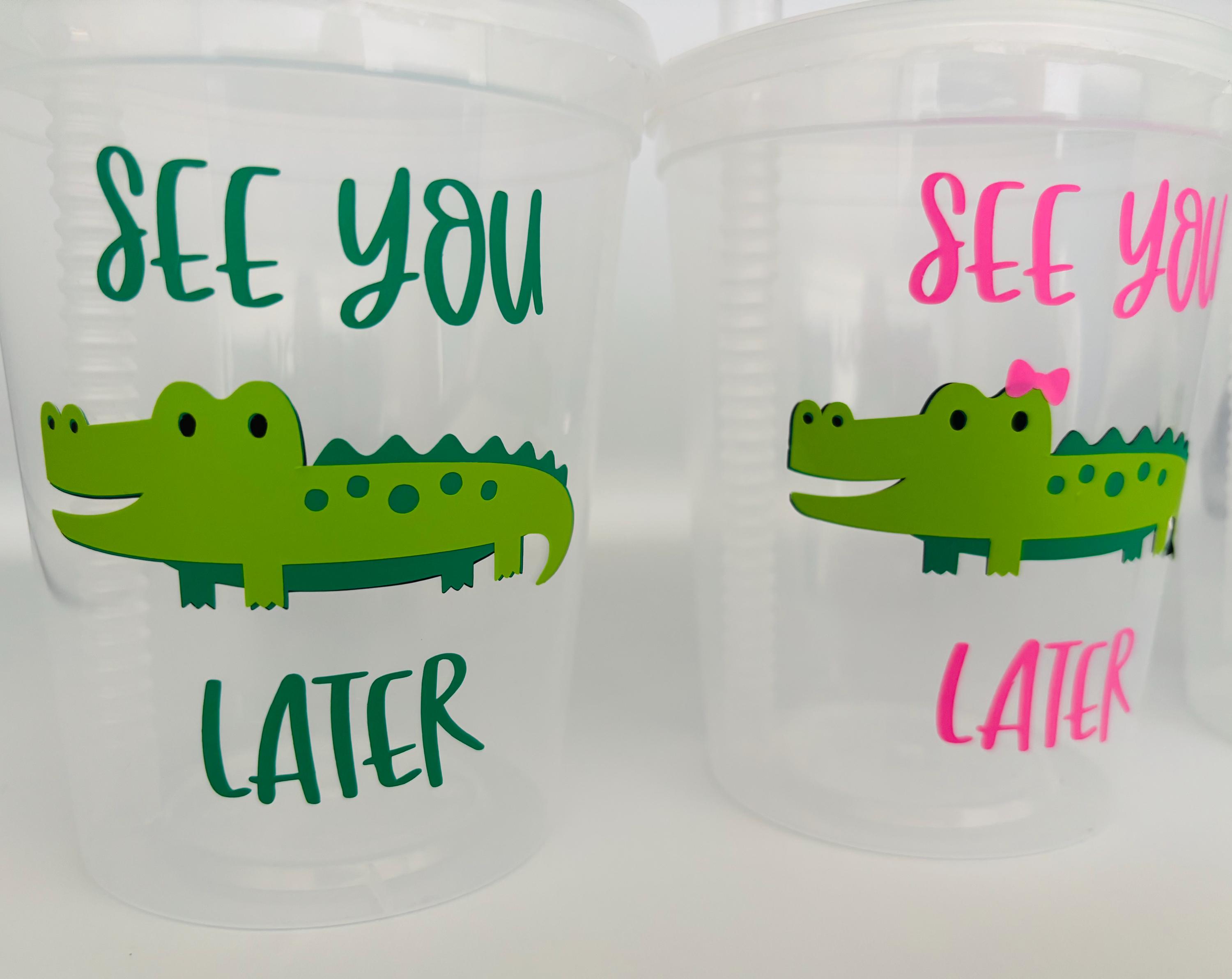 Alligator Party Cups, Alligator Birthday Party Cups, Alligator Baby ...