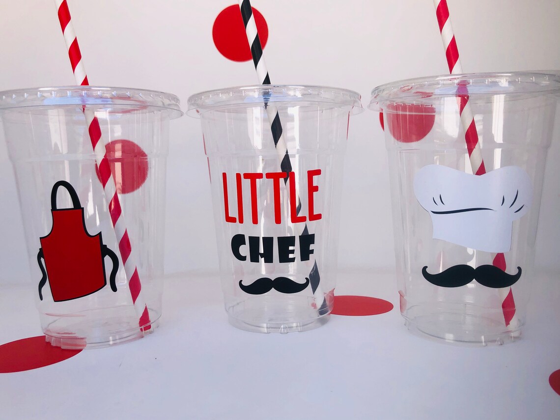 Chef Party Cups Cooking Party Cups Chef Birthday Party Chef - Etsy
