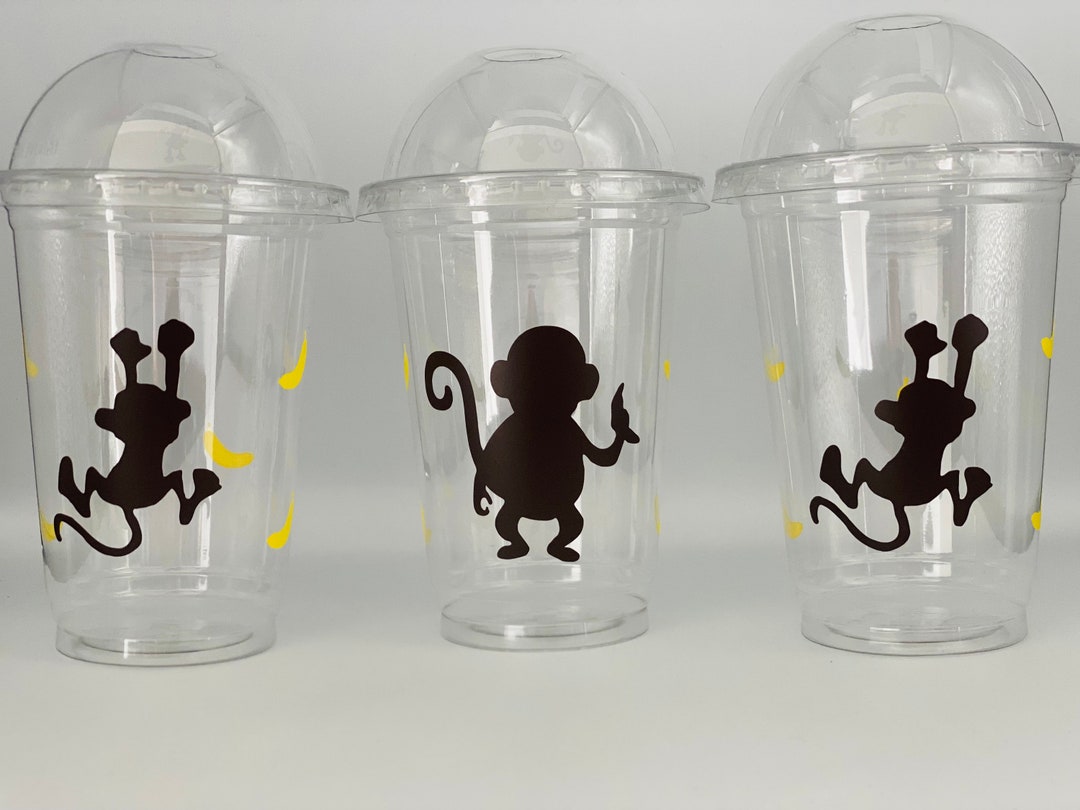 Monkey Party Cups, Monkey Birthday Party Cups, Monkey Baby Shower Cups ...