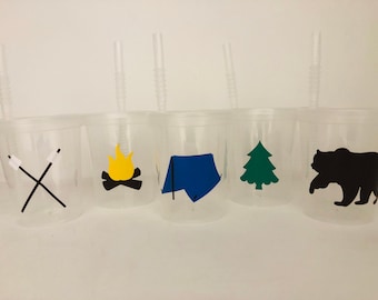 Smores Camping Party Favor Bag Toppers Backyard Theme Party Smores ...