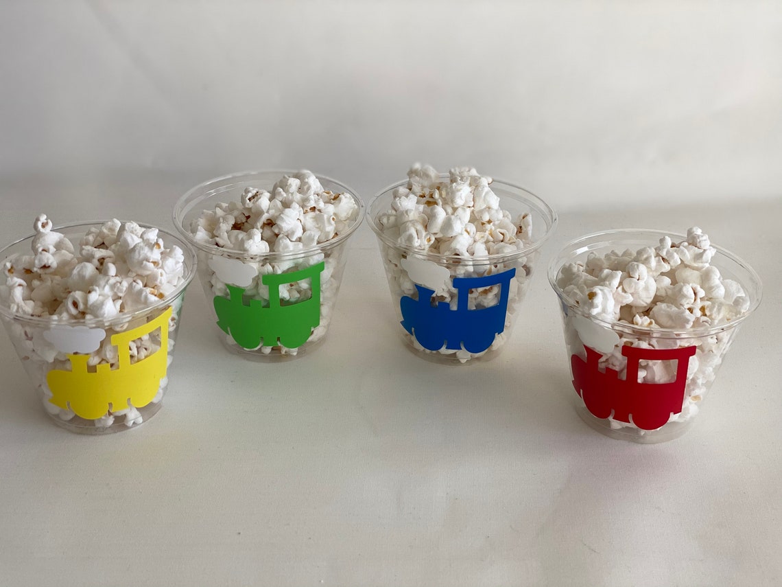 Train Party Cups Train Birthday Party Train Baby Shower | Etsy