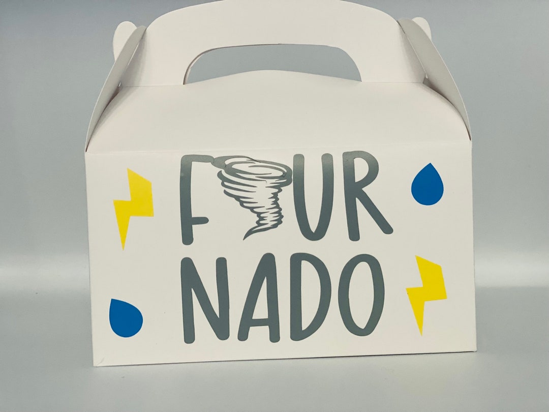 Fournado Party Favors, Four Nado Party Gift Box, Tornado Party Favors ...