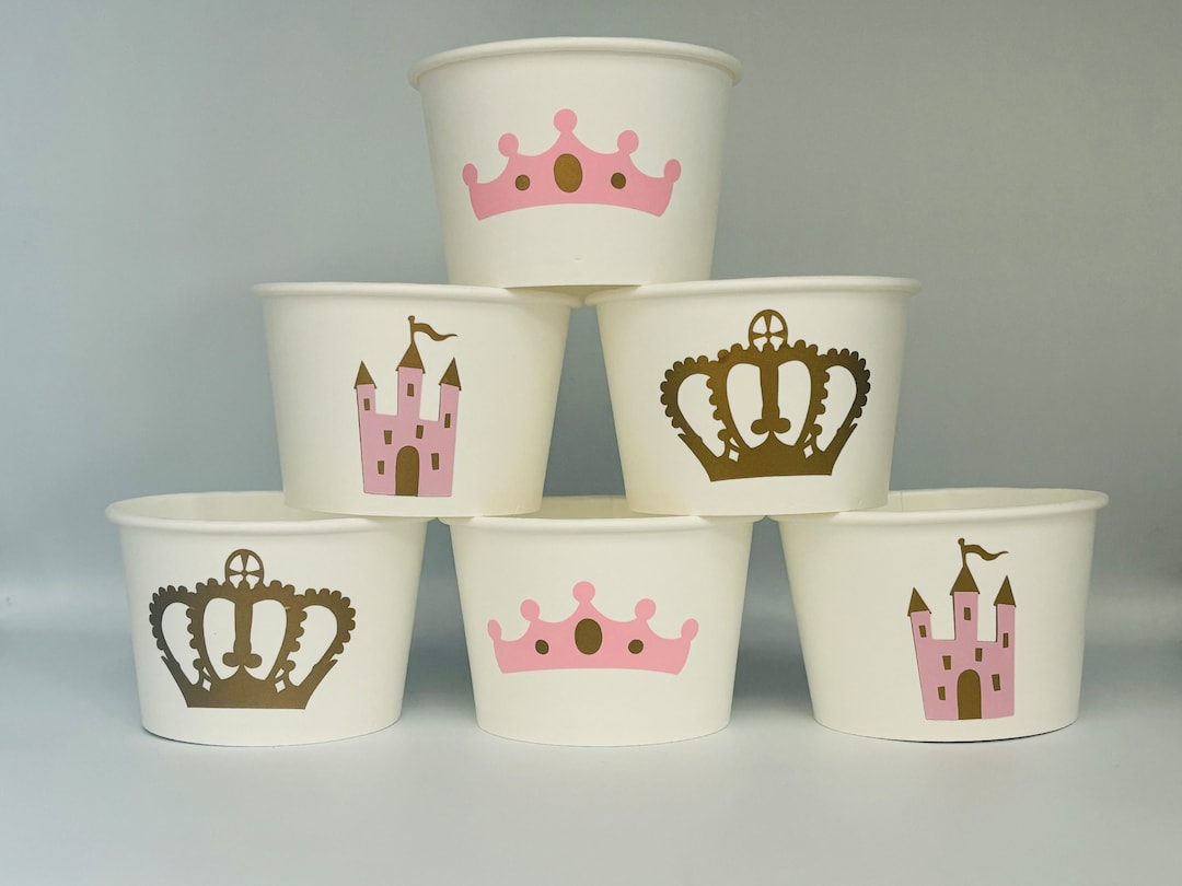 Princess Party Snack Cups, Princess Birthday, Royal Birthday Party ...
