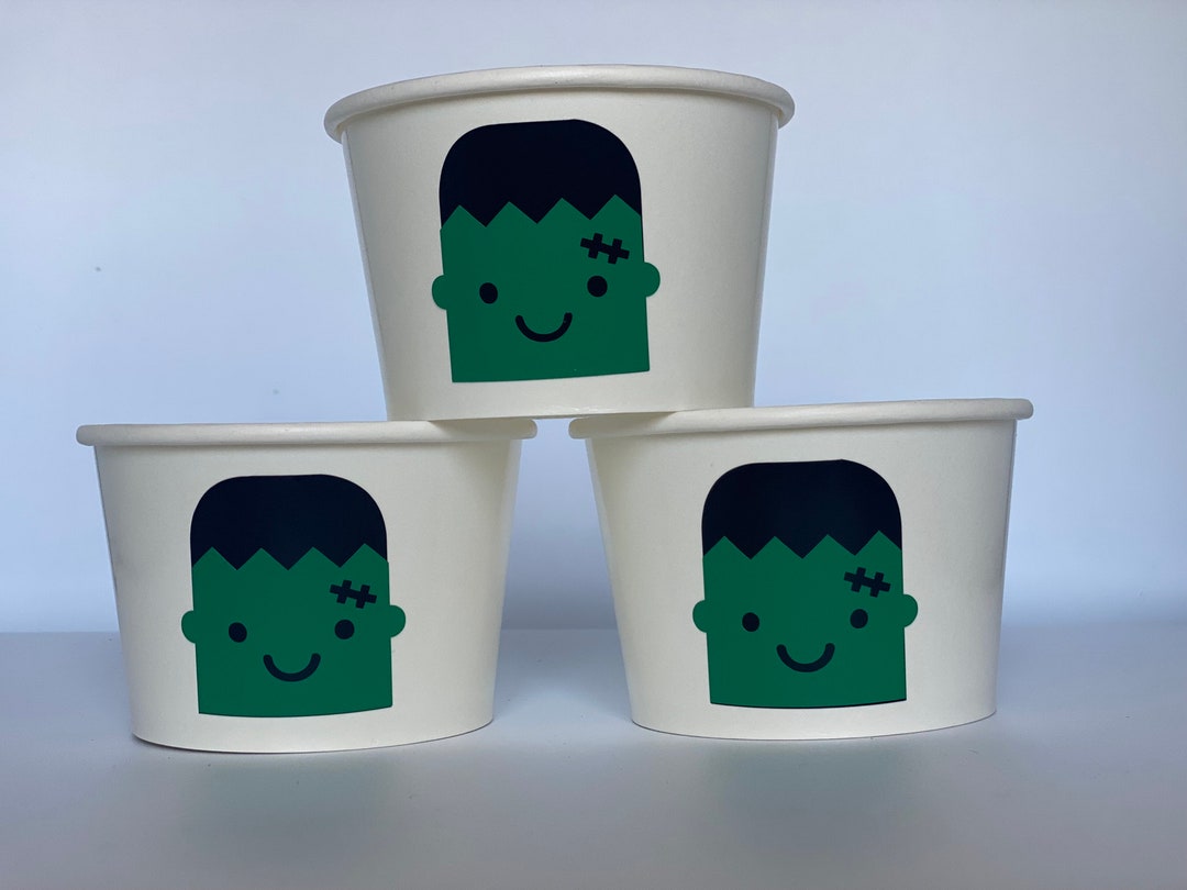 Frankenstein Party, Halloween Party Snack Cups, Spooy, Scary, School ...