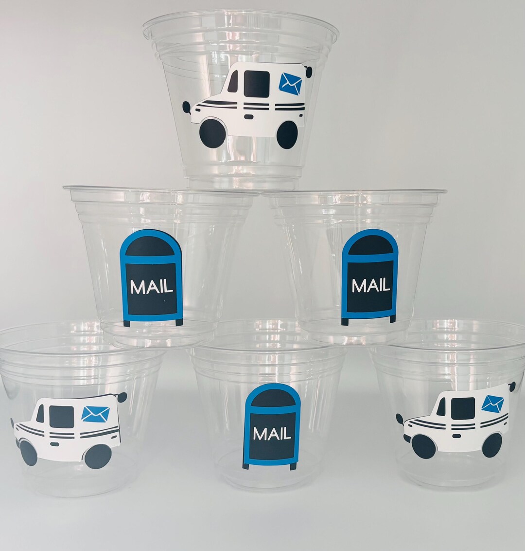 Mailman Party Cups, Mailman Birthday Party, Mailman Party Favors, Mail ...