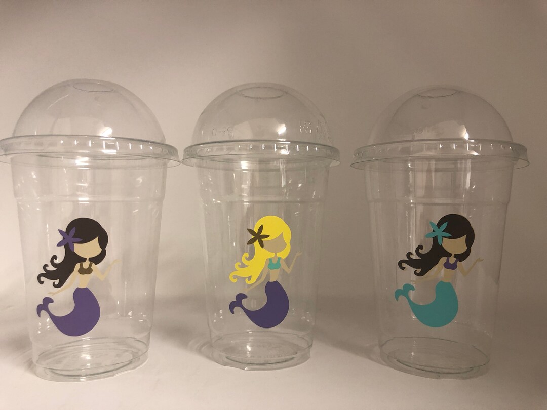 Mermaid Party Cups, Mermaid Birthday Party Cups, Mermaid Party Favor ...