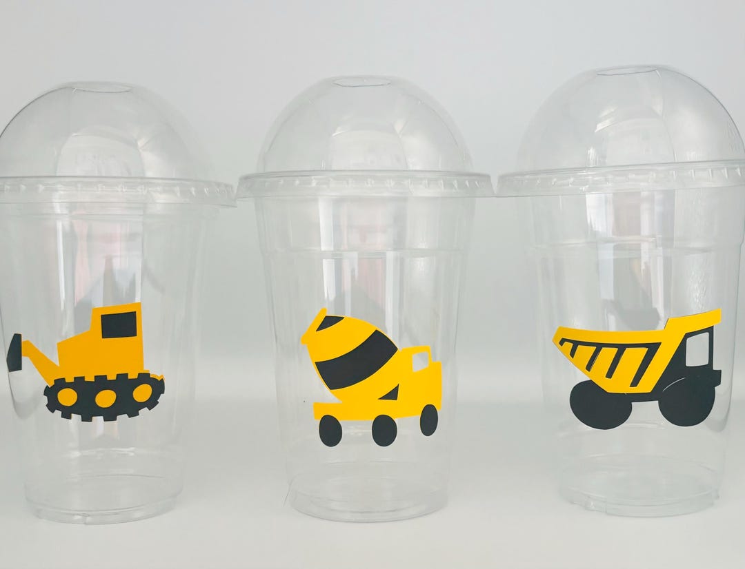 Construction Party Cups, Construction Birthday Party Cups, Construction ...