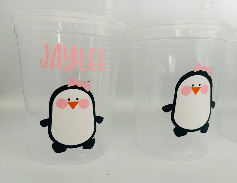 Penguin Party Cups, Penguin Birthday Party Cups, Penguin Party Supplies ...