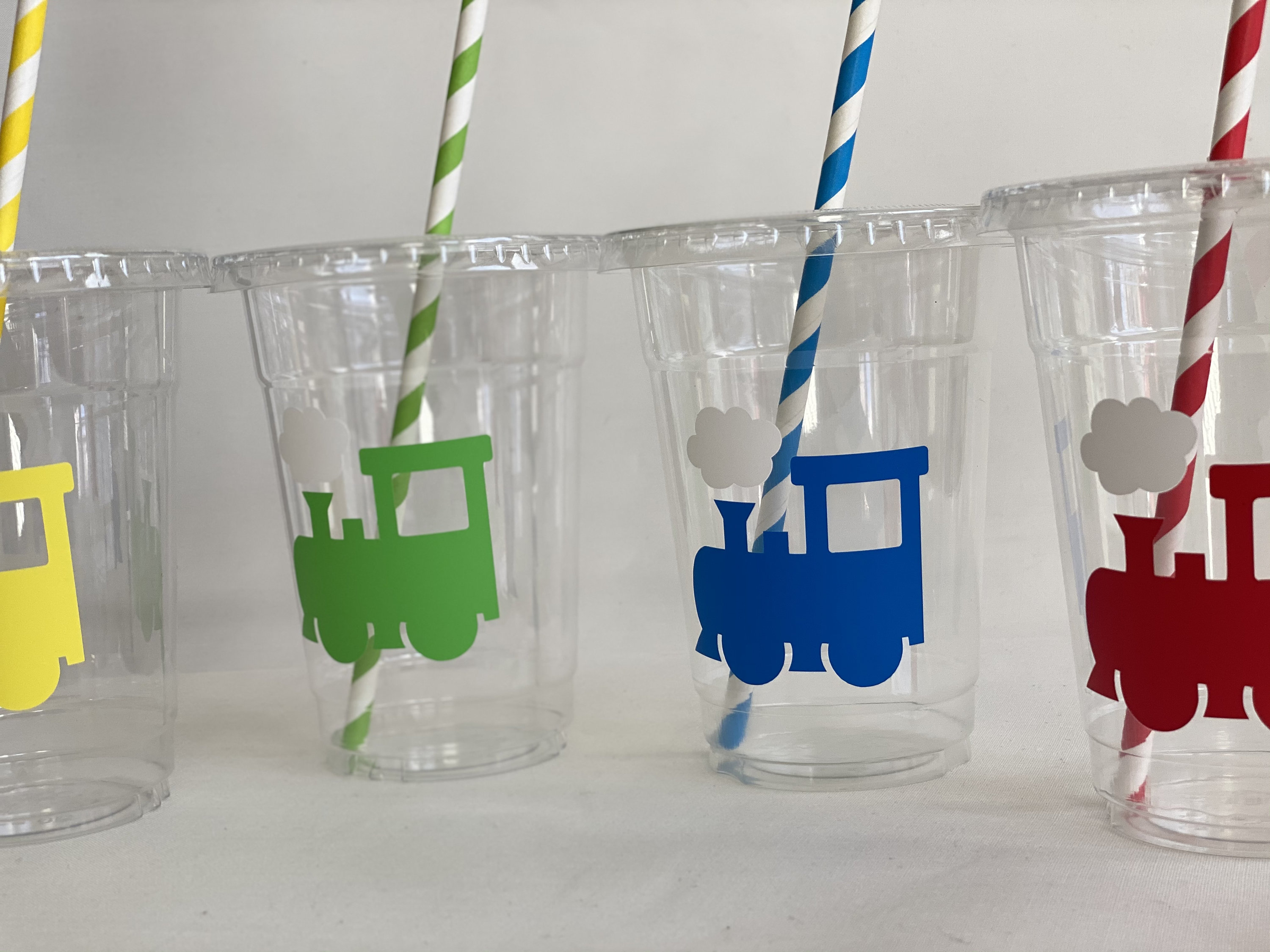 Train Party Cups Train Birthday Party Train Baby Shower - Etsy