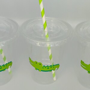 Alligator Party Cups, Alligator Birthday Party Cups, Alligator Baby ...