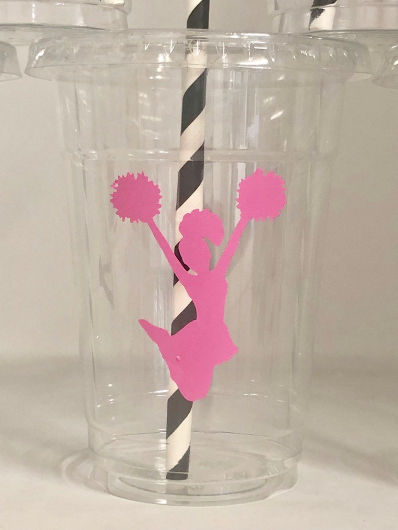 Cheerleading Party Cups, Cheer Party Cups, Cheerleader Party Cups ...