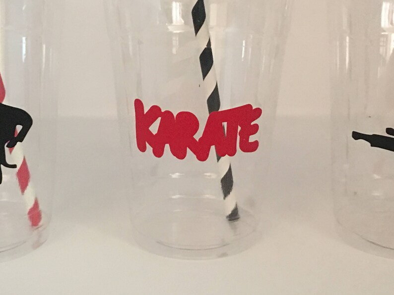 Karate Party Cups, Karate Birthday Party Cups, Karate Party Favors ...