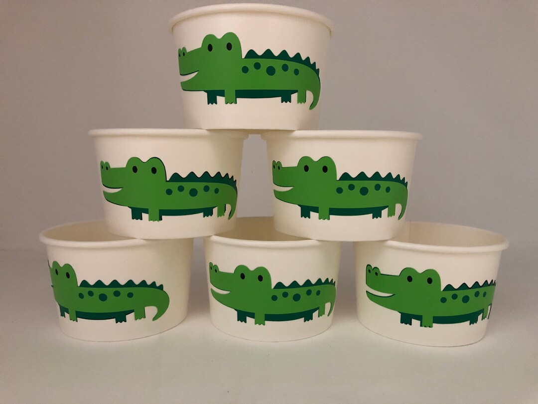 Alligator Party Cups Alligator Birthday Party Alligator Baby - Etsy