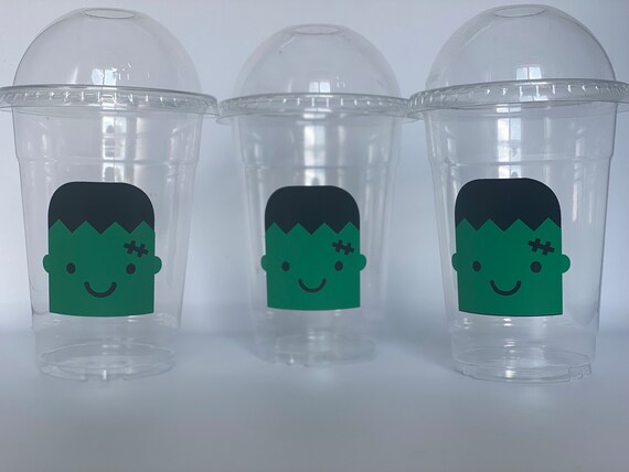 Frankenstein Party Cups Halloween Birthday Halloween Party - Etsy
