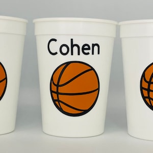 Basketball Party Cups, Basketball Birthday Party Cups, Basketball Baby ...