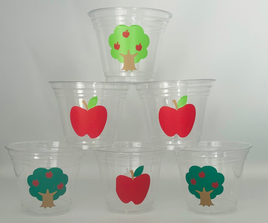 Apple of Our Eye Party Cups, Apple Orchard Birthday, Apple Baby Shower ...