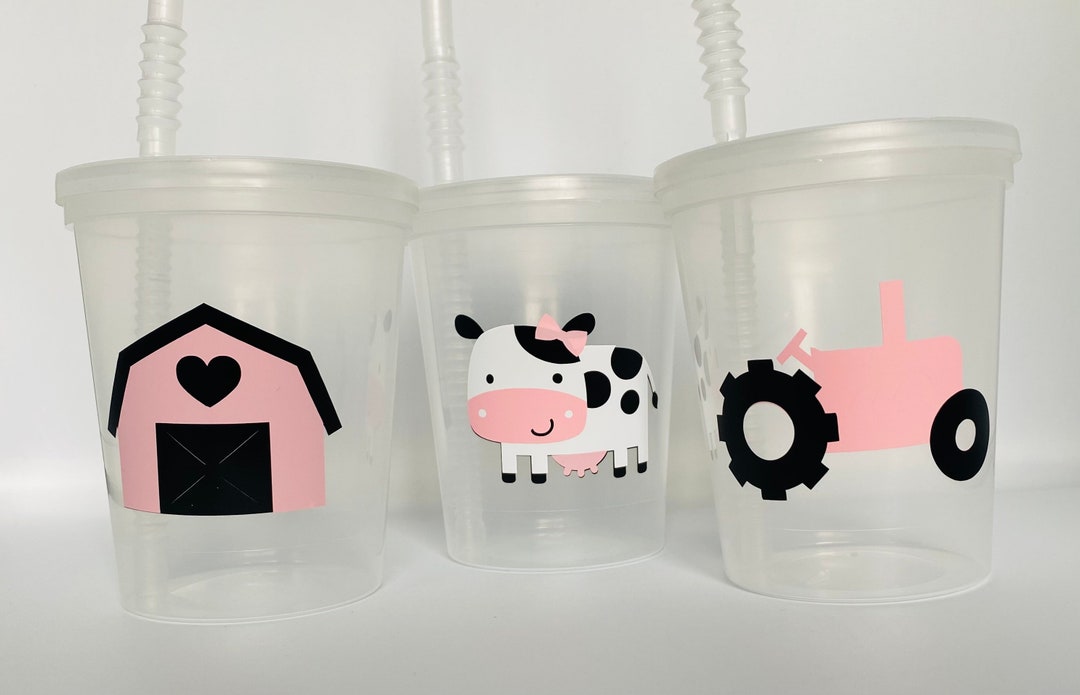Farm Party Favor Cups, Farming Party Favor Cups, Farm Birthday Party ...