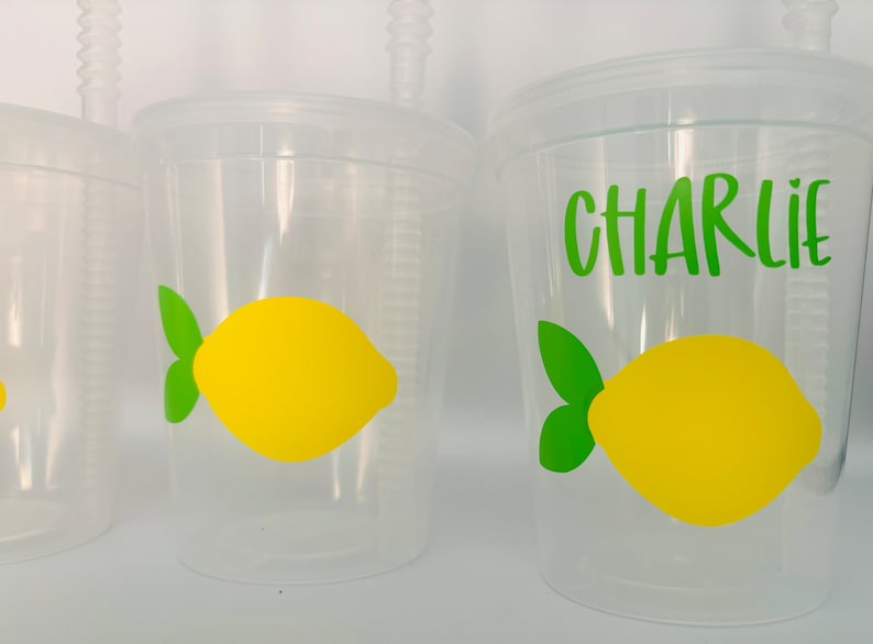 Lemon Party Cups, Citrus Cups, Lemon Birthday Party, Lemon Baby Shower ...