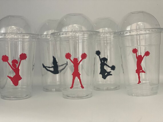 Cheerleading Party Cups Cheer Party Cups Cheerleader Party - Etsy