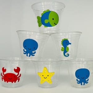 Under the Sea Party, Ocean Party Cups, Under the Sea Baby Shower, Fish ...
