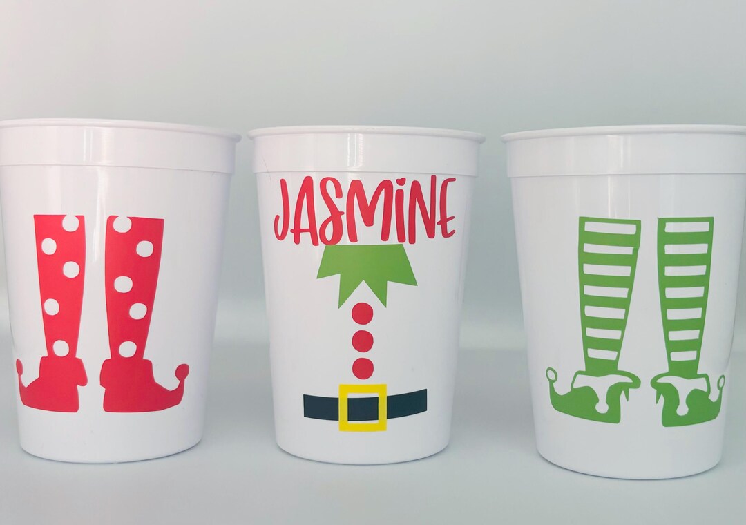 Elf Party Cups, Elf Birthday Party Cups, Christmas Party Cups, Elf ...