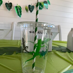 Lizard Party Cups, Reptile Birthday Party Cups, Snack Party Cups ...