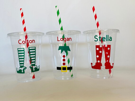 Elf Party Cups Elf Birthday Party Cups Christmas Party Cups | Etsy