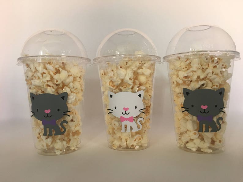 Cat party Cups Kitten party cps Cat birthday party cups | Etsy