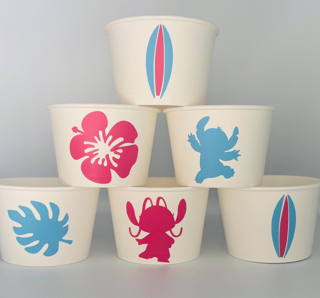 Stitch Party Cups, Stitch Birthday Party, Stitch Party Favors, Lilo and ...