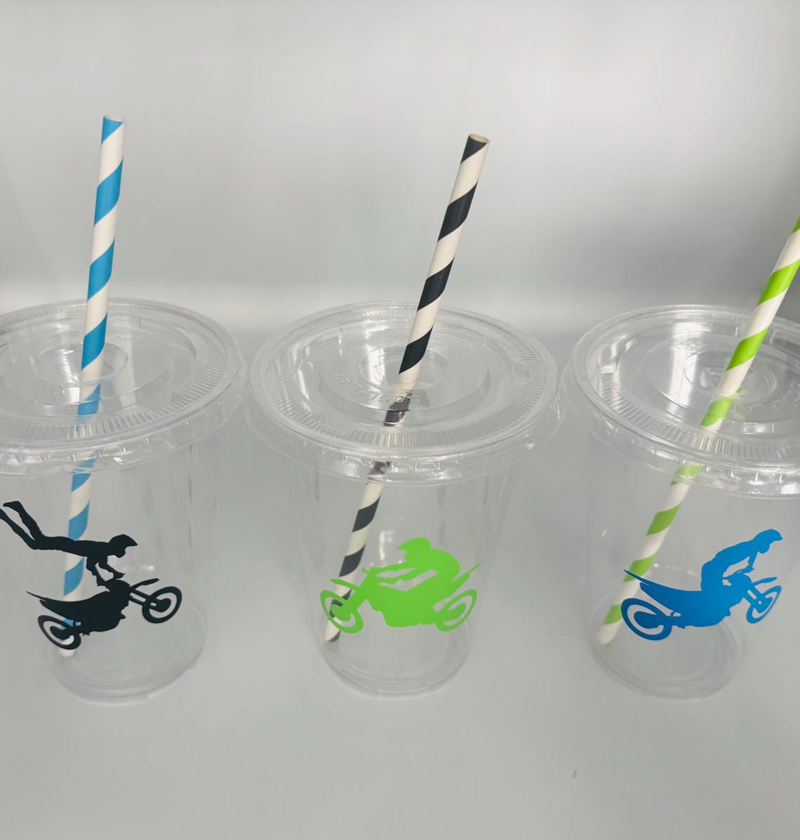 Dirt Bike Party Cups, Motorcycle Party Cups, Motorcycle Birthday Party ...