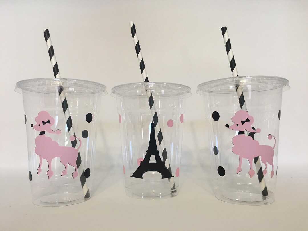 Paris Party Cups, Paris Birthday Party Cups, Travel Party Cups, Paris ...