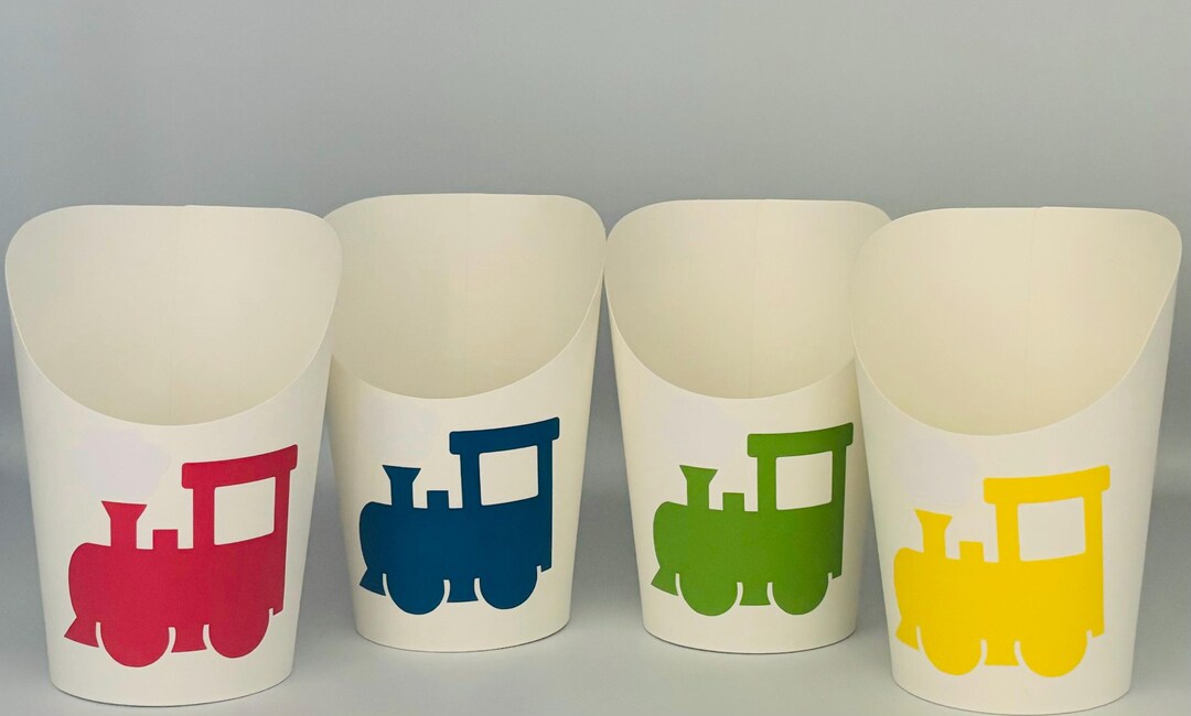 Train Party Cups, Train Birthday Party, Train Baby Shower Cups, Train ...