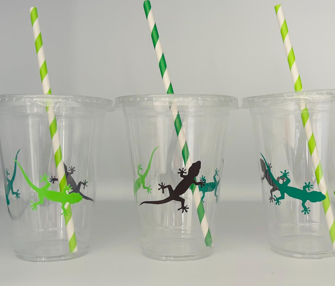 Lizard Party Cups, Reptile Birthday Party Cups, Snack Party Cups ...