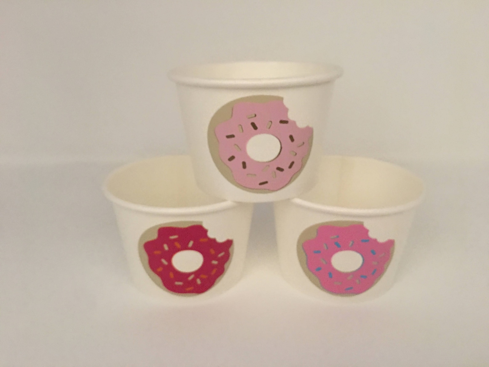 Donut Party Snack Cups Donut Party Cups Donut Birthday Party - Etsy