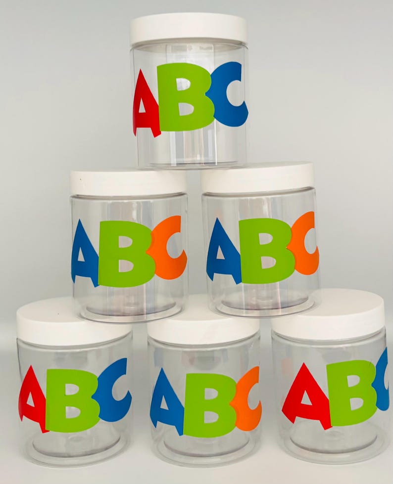 Alphabet Birthday Party Favors, Alphabet Theme Birthday Party, ABC ...