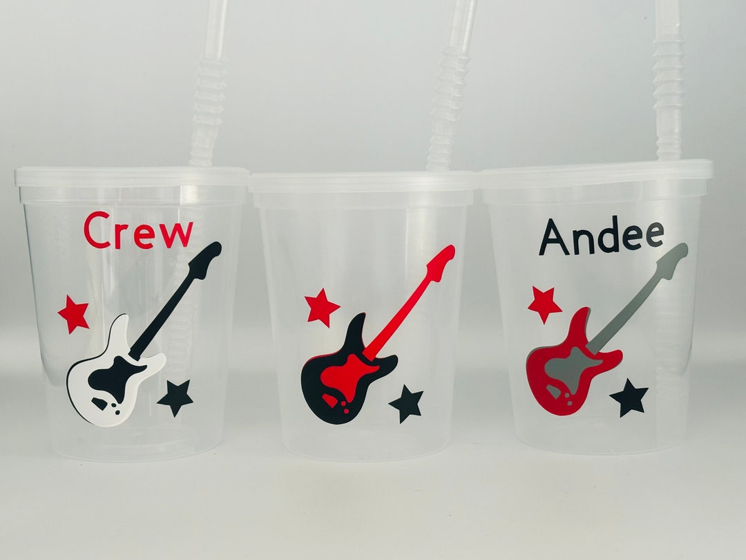 Rock Star Party Cups, Rockstar Party Cups, Rock Star Party Favors ...