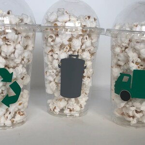 Garbage Party Popcorn Cups, Garbage Truck Party, Garbage Truck Birthday ...