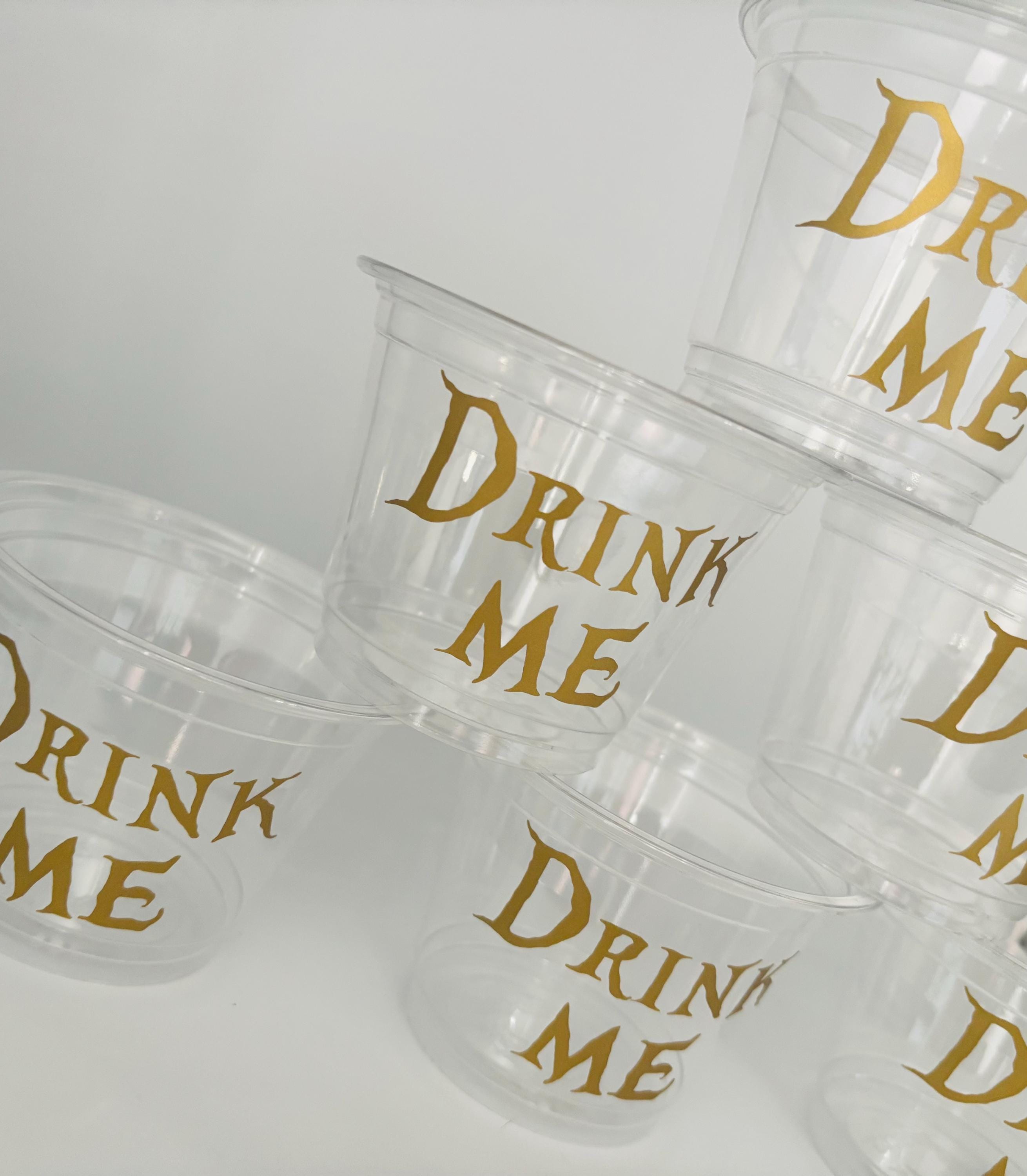 Drink Me, Alice in Wonderland Party Cups, Alice Party, Tea Party, Alice ...