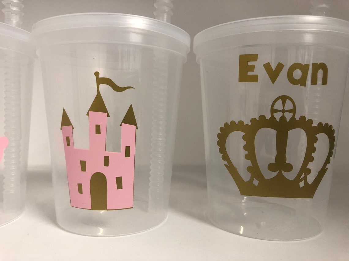 Princess Party Cups Princess Party Favors Princess Birthday - Etsy