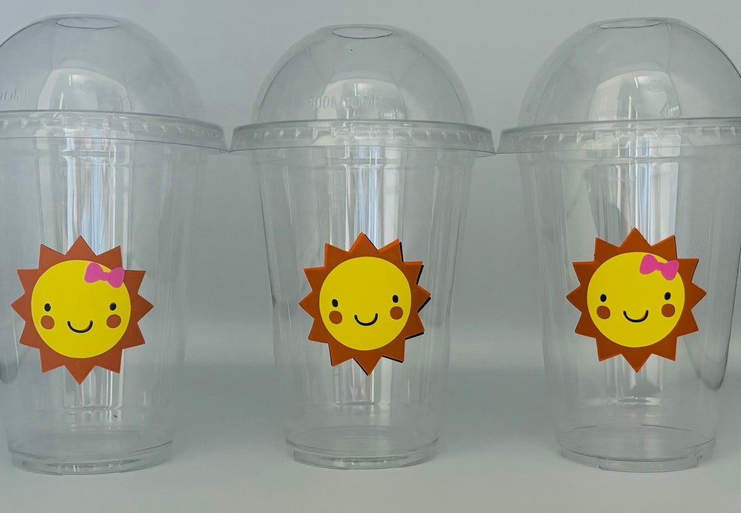 Sunshine Party Cups, Sunshine Birthday Party Cups, You Are My Sunshine ...